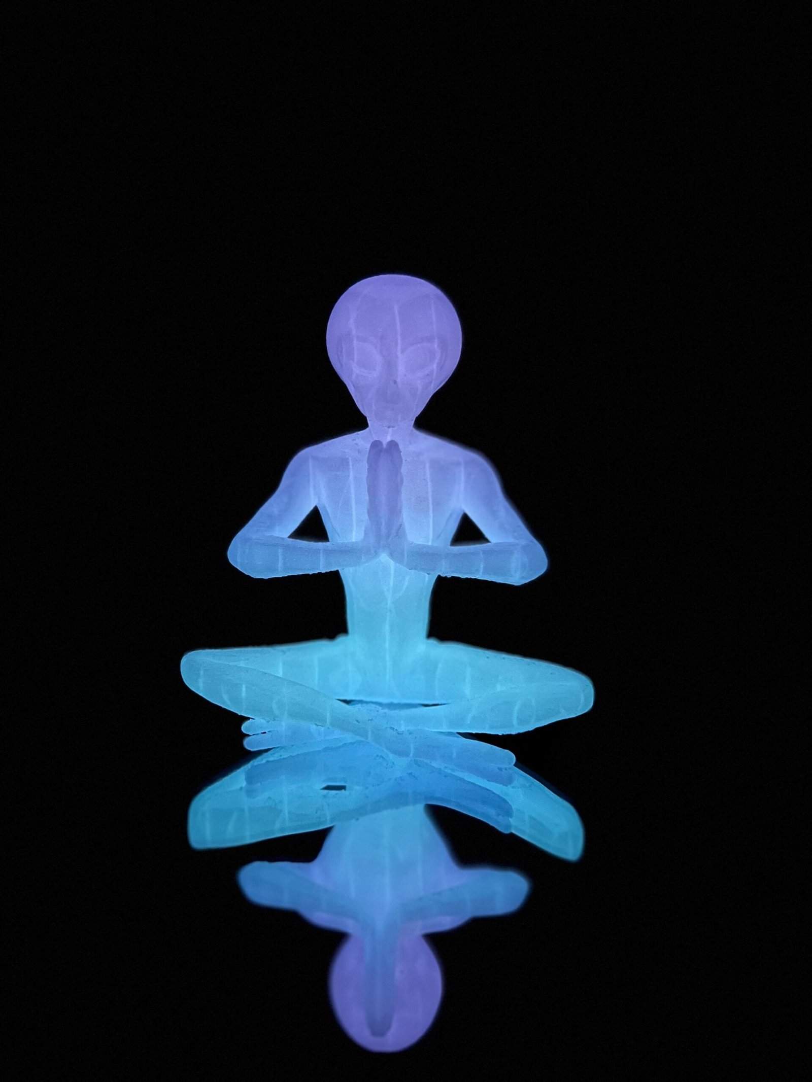 Namo- Praying Alien - 3D Printing Service | The Fresh Prints